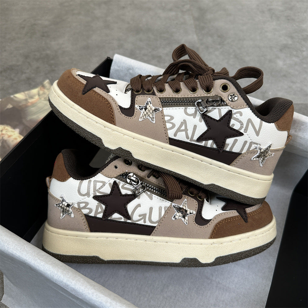 Starlight Vintage Zipper Sneakers | fairypeony