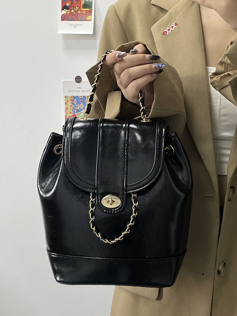 Mini Pu Leather Backpack | fairypeony