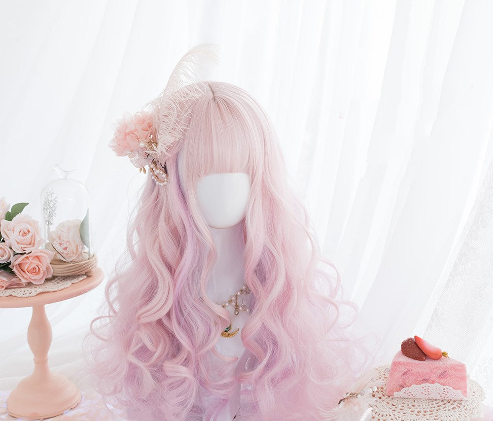 Harajuku Cute Wig Female Long Curly Hair | fairypeony