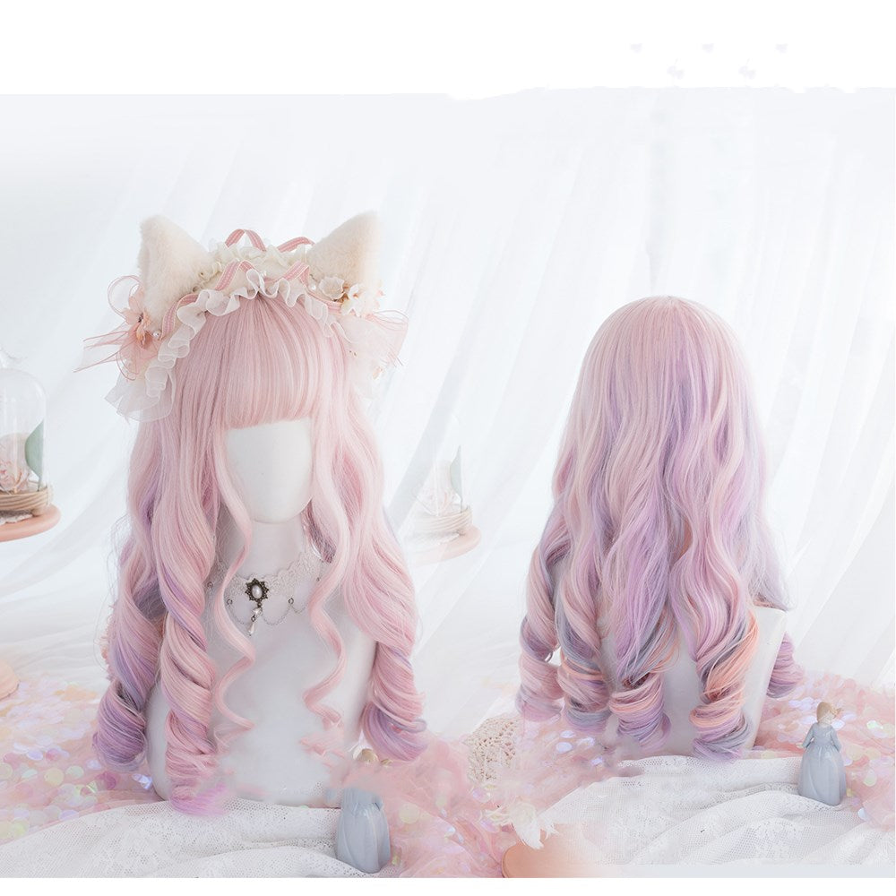 Harajuku Cute Wig Female Long Curly Hair | fairypeony